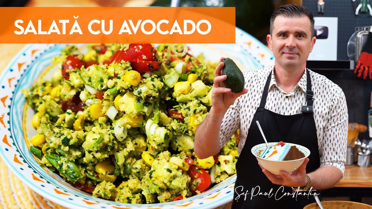 Salată de Avocado cu Pesmet Aromat – Rețetă Rapidă și Delicioasă