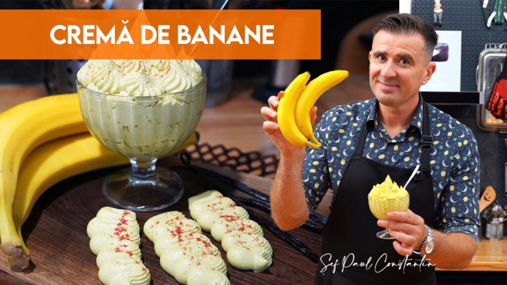 Cremă de Banane fără zahăr – desert fin și natural