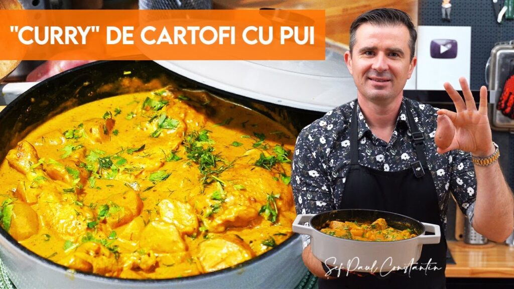 Curry de cartofi cu pui – rețetă aromată și reconfortantă