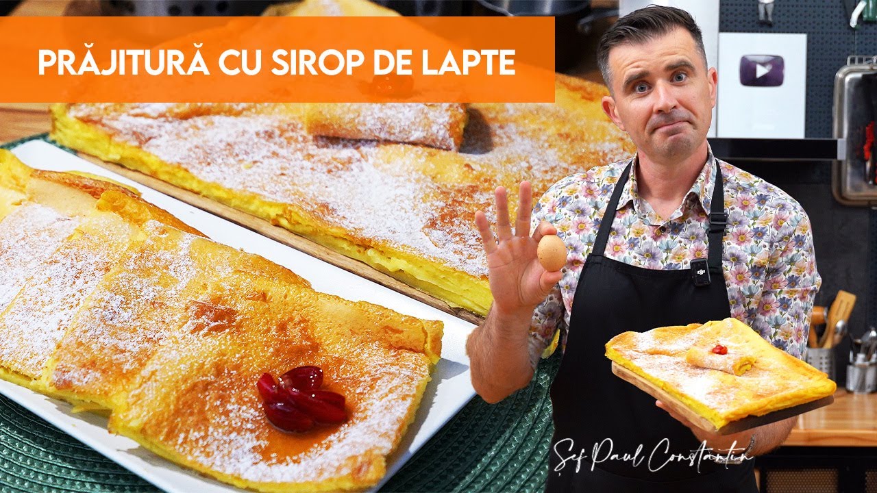 Prăjitură cu ouă și sirop de lapte – rețetă simplă și delicioasă