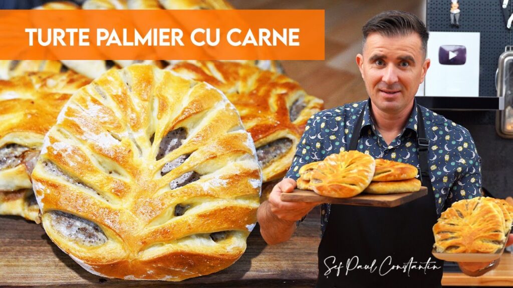 Turte palmier cu carne – rețetă autentică și savuroasă